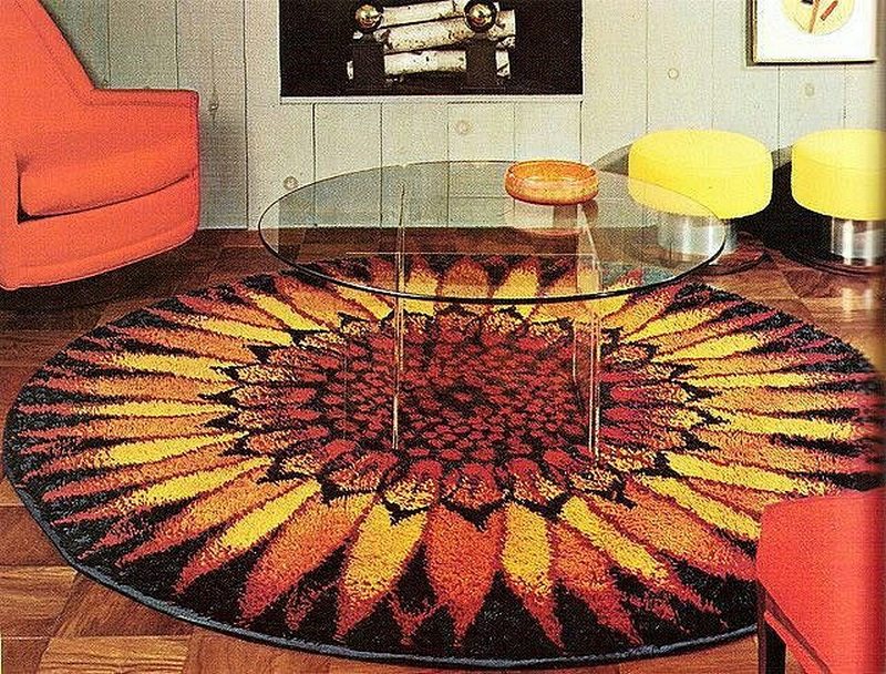 Mid Century Vintage Inspired Retro Rugs | Retro Vintage Style Fashion ...